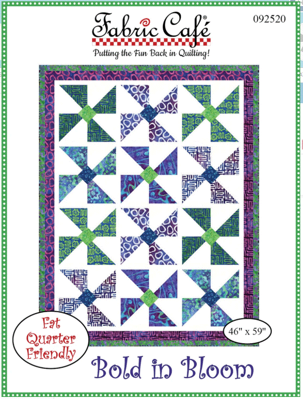 Bold in Bloom- Fat Quarter Quilt Pattern - FC092520-01 - Sku: 71617 ...
